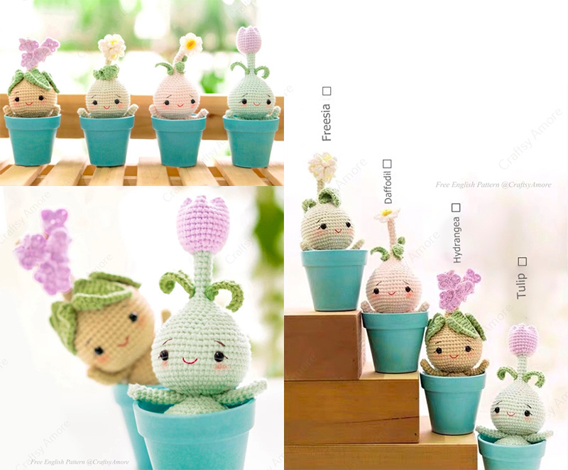 38 Free Patterns on Crochet Plants • Made From Yarn