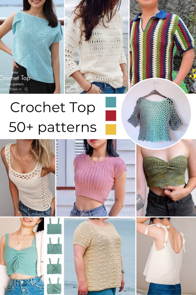 52 Free Crochet Top Patterns • Made From Yarn