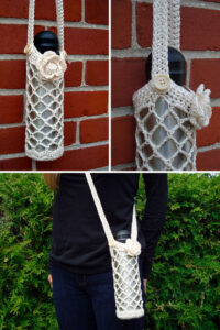 17 Free Crochet Water Bottle Holder Patterns • Made From Yarn