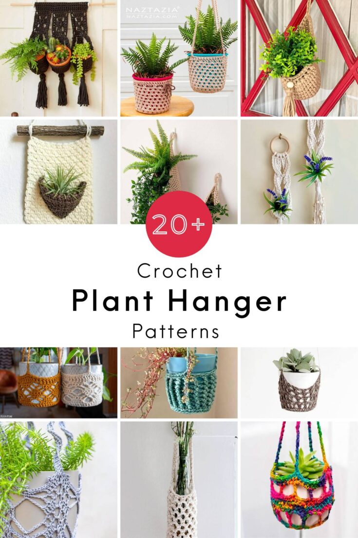 Crochet Plant Hanger - 25 Free Crochet Patterns • Made From Yarn