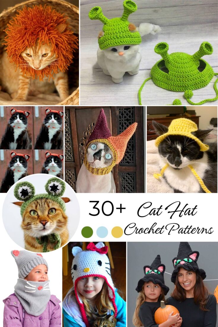 33 Free Crochet Cat Hat Patterns • Made From Yarn