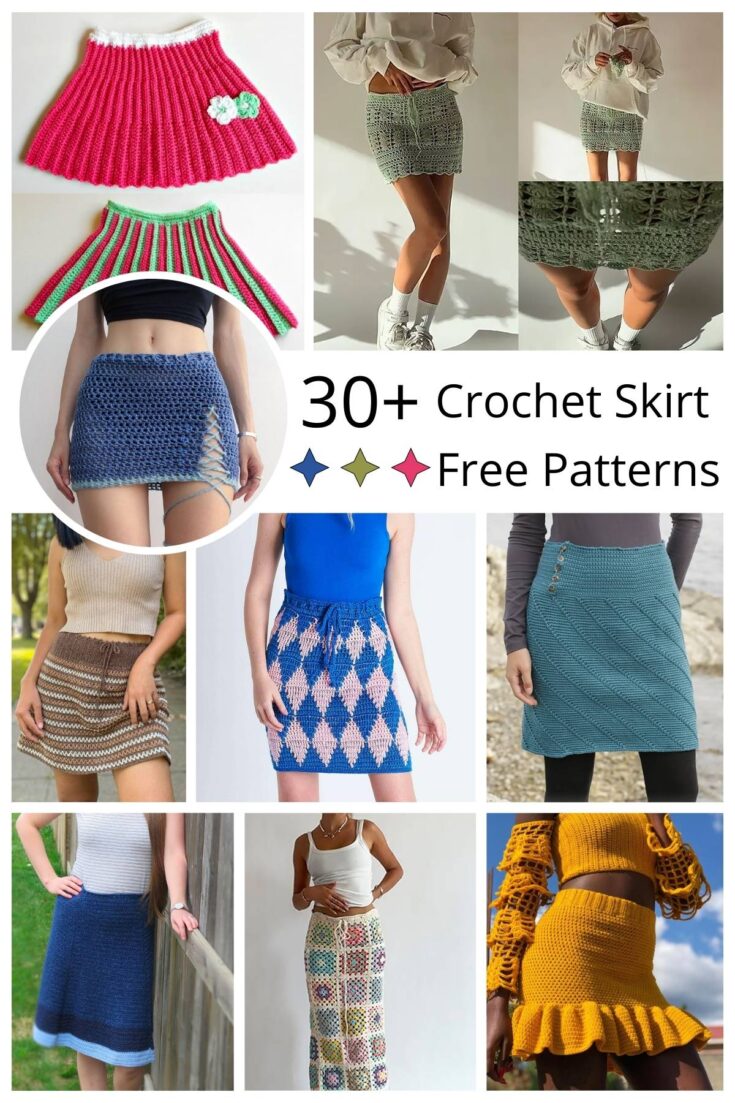 Top 38 Free Crochet Skirt Patterns • Made From Yarn
