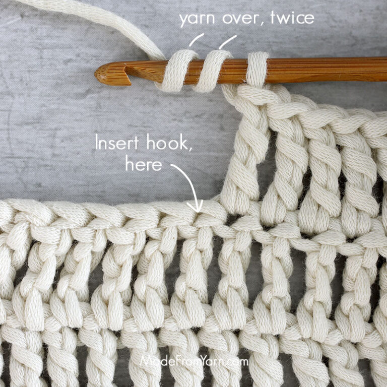 Treble Crochet Stitch - Complete Guide, FAQ & 10 Easy Patterns
