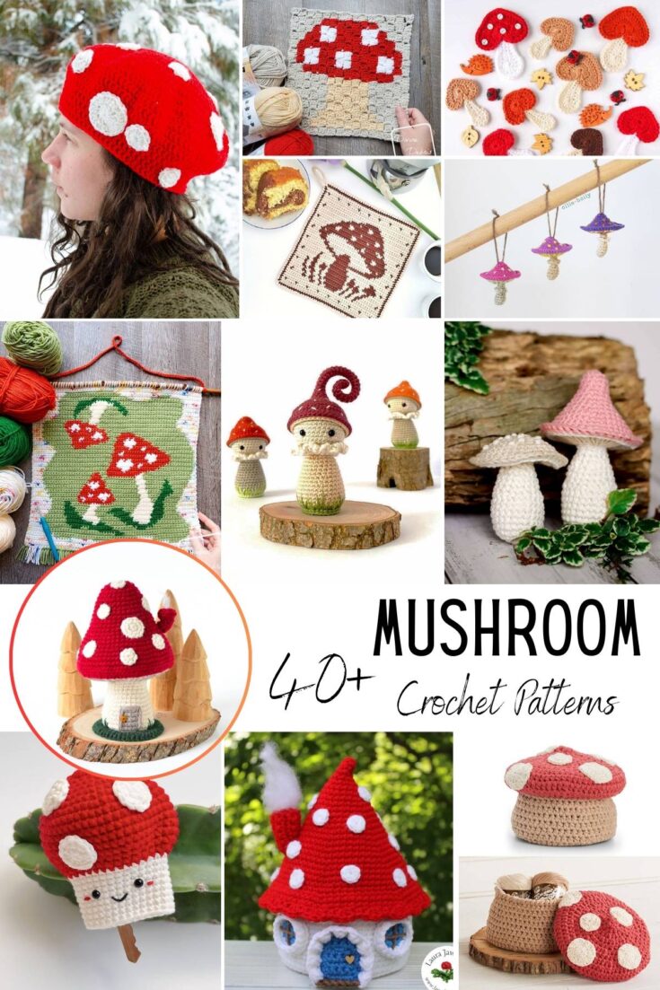 43 Free Cute Crochet Mushroom Patterns • Made From Yarn