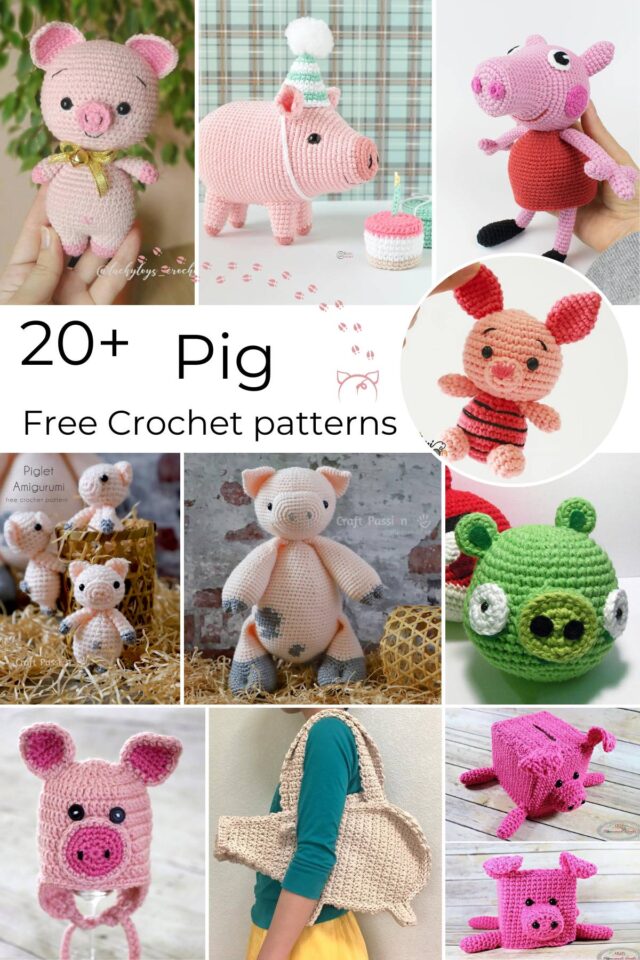 Top 27 Free Crochet Pig Patterns • Made From Yarn