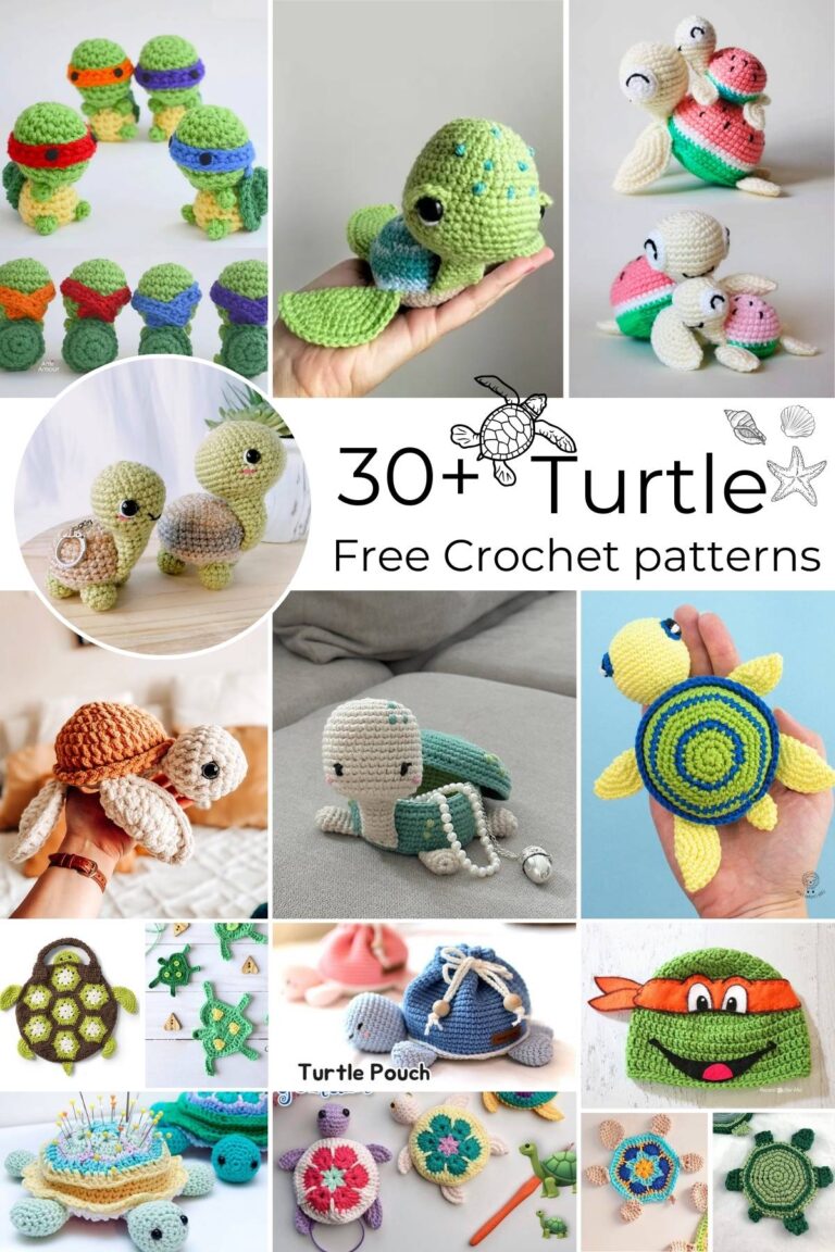 33 Free Crochet Turtle Patterns • Made From Yarn