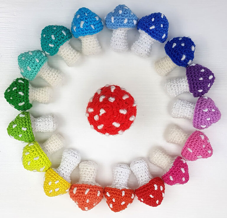 43 Free Cute Crochet Mushroom Patterns • Made From Yarn