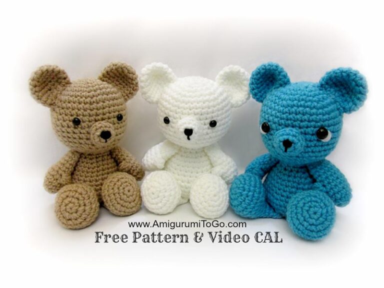 35 Free and Cute Crochet Bear Patterns • Made From Yarn