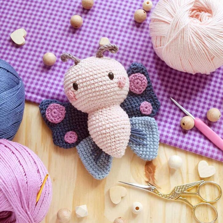 25 Free Beautiful Crochet Butterfly Patterns • Made From Yarn