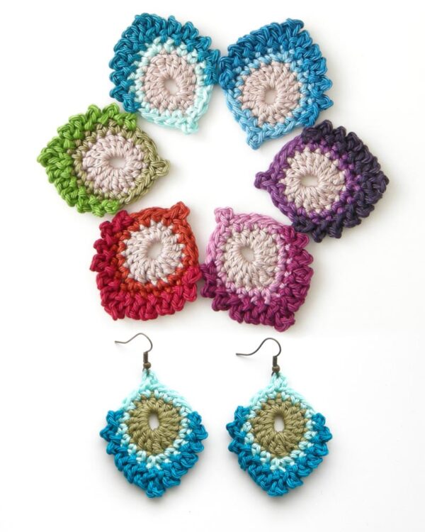 33 Free Patterns for Crochet Earrings • Made From Yarn
