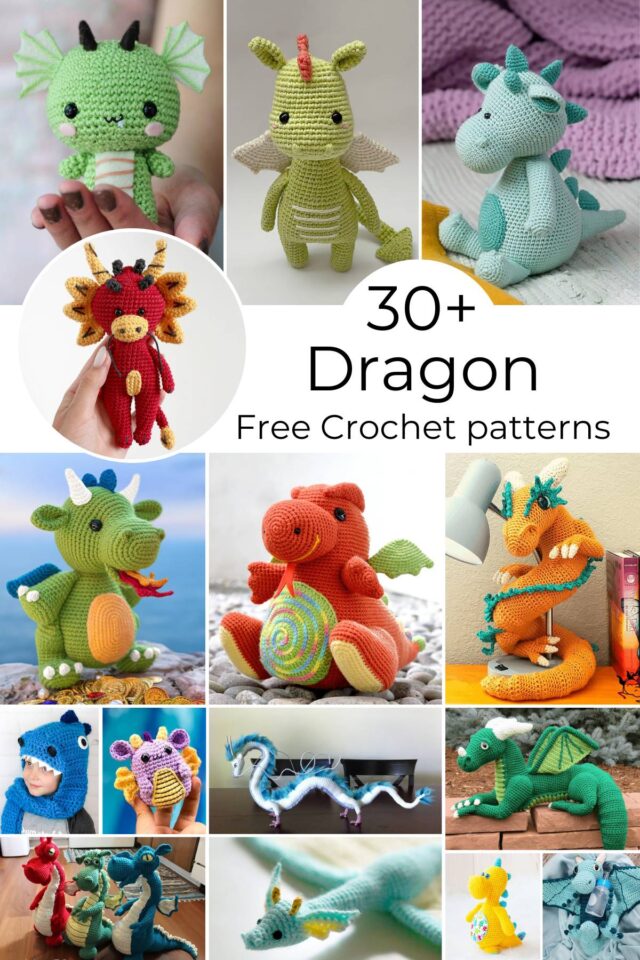35 Amazing Free Crochet Dragon Patterns • Made From Yarn