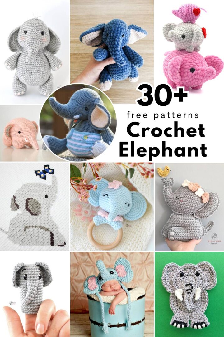 Best 34 Free Crochet Elephant Patterns • Made From Yarn