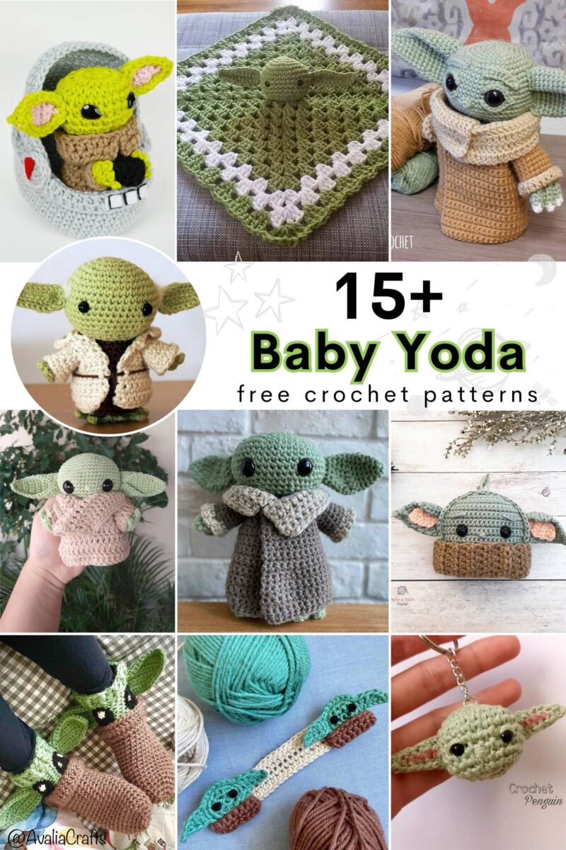 16 Free Baby Yoda Crochet Patterns • Made From Yarn