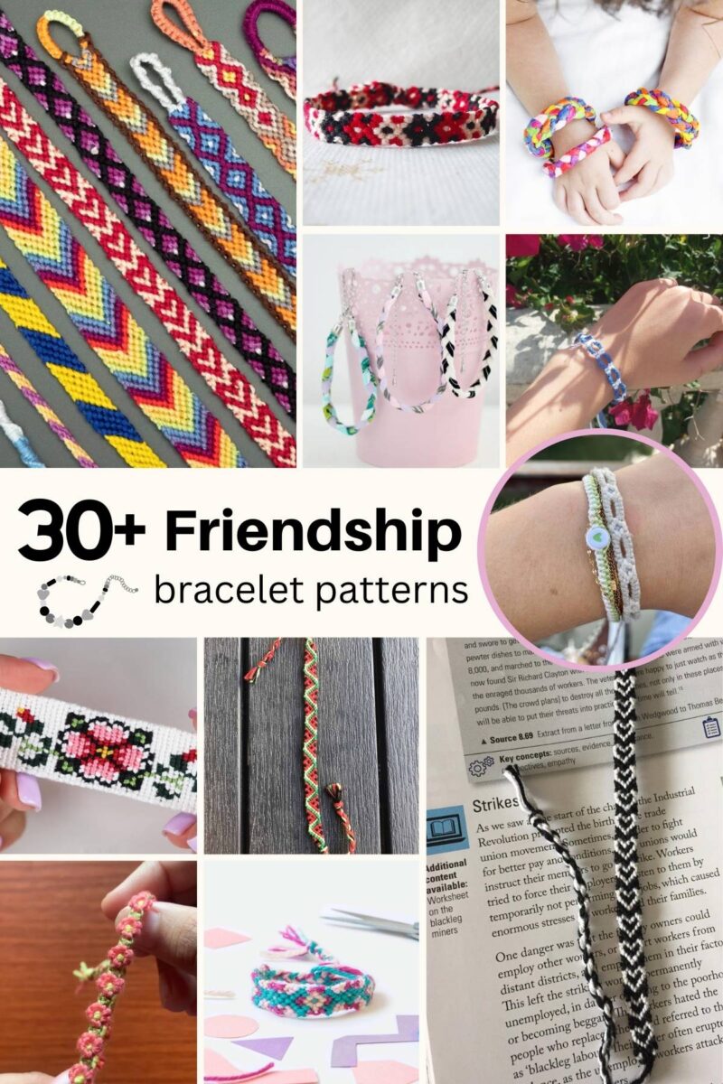 31 Friendship Bracelet Patterns For Besties • Made From Yarn