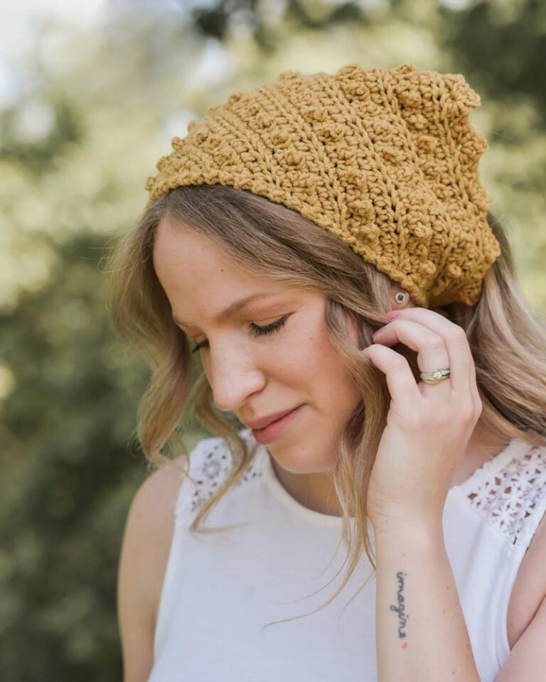 31 Beautiful Free Crochet Bandana Patterns • Made From Yarn