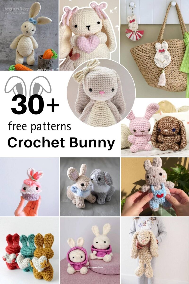 32 Cute and Free Crochet Bunny Patterns • Made From Yarn