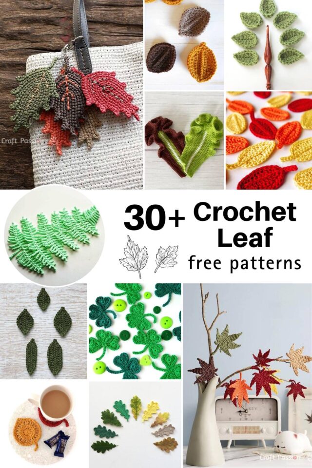 34 Adorable and Free Crochet Leaf Patterns • Made From Yarn