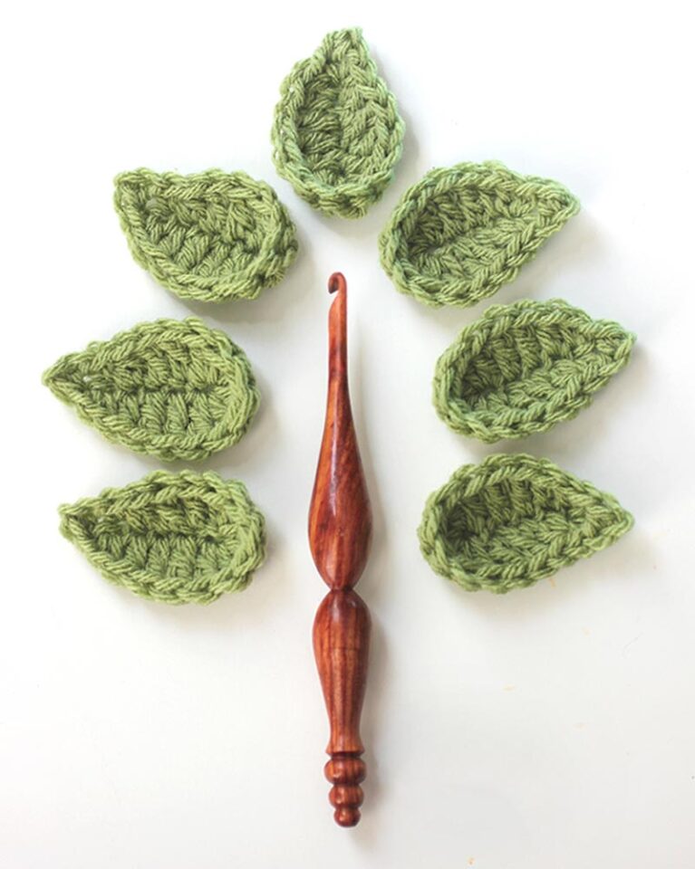 34 Adorable and Free Crochet Leaf Patterns • Made From Yarn