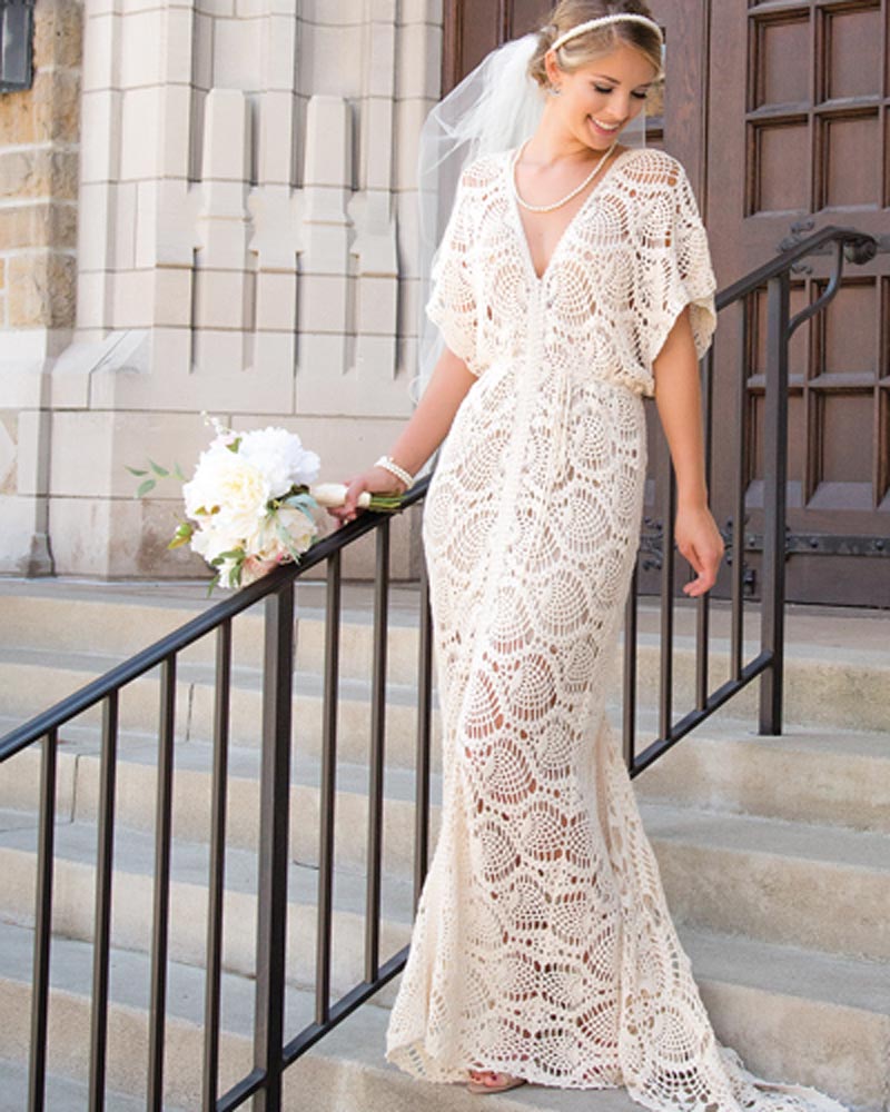 15 Beautiful Crochet Wedding Dress Patterns • Made From Yarn
