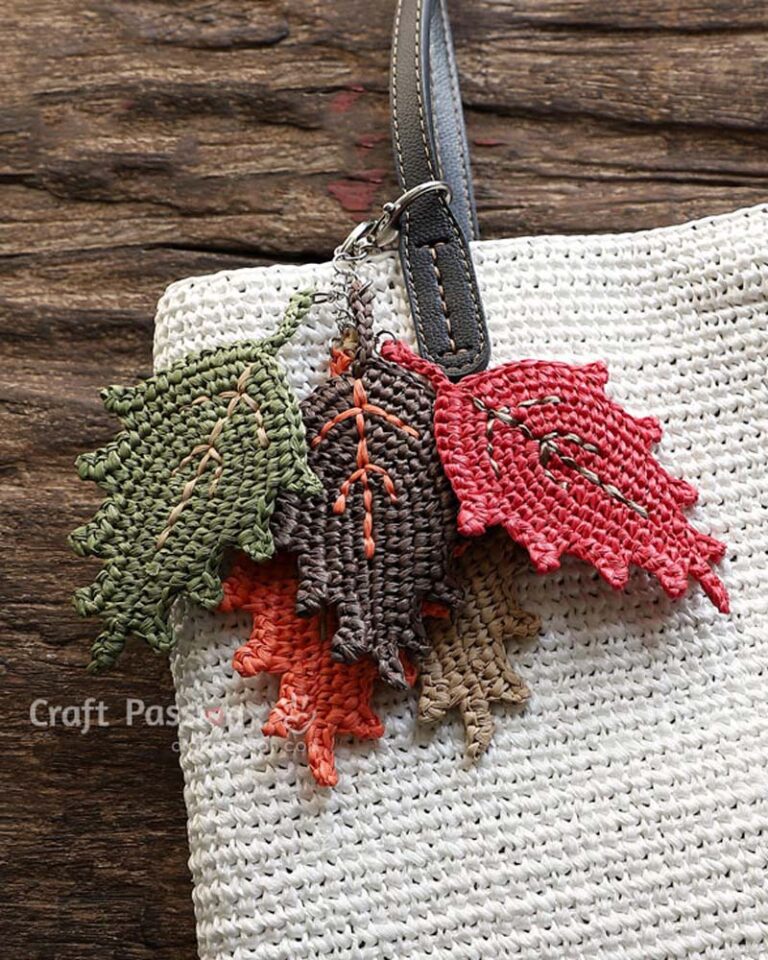 34 Adorable and Free Crochet Leaf Patterns • Made From Yarn
