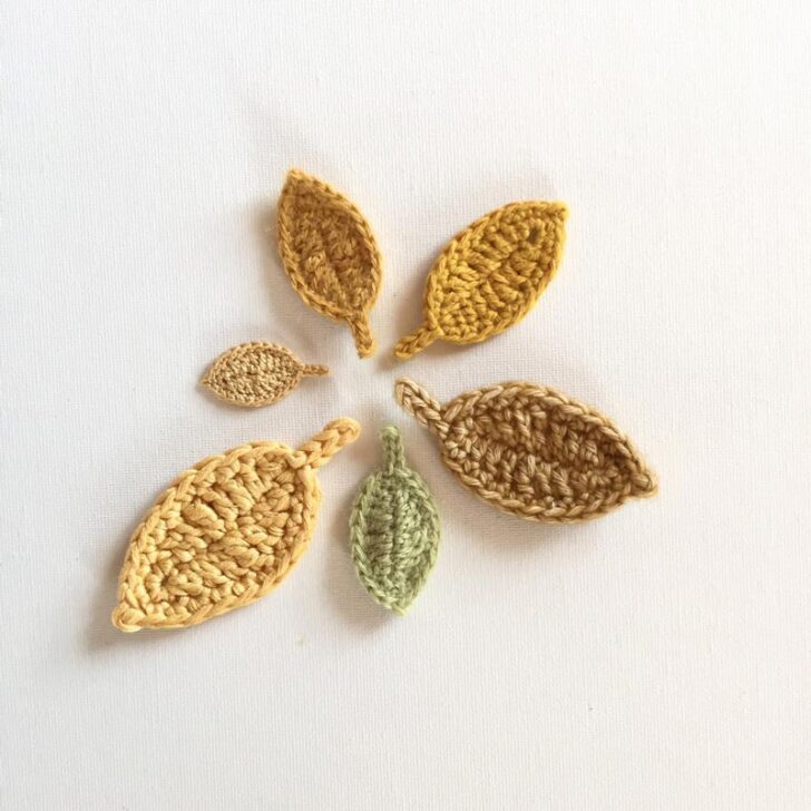 34 Adorable and Free Crochet Leaf Patterns • Made From Yarn