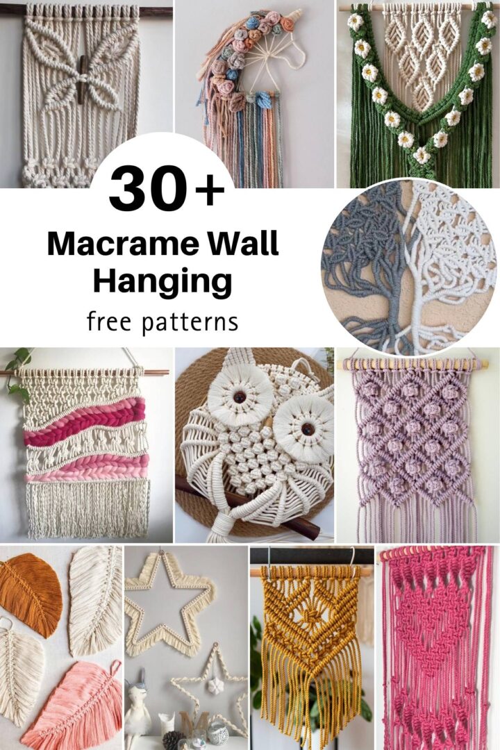 35 Stylish Macrame Wall Hanging Patterns • Made From Yarn