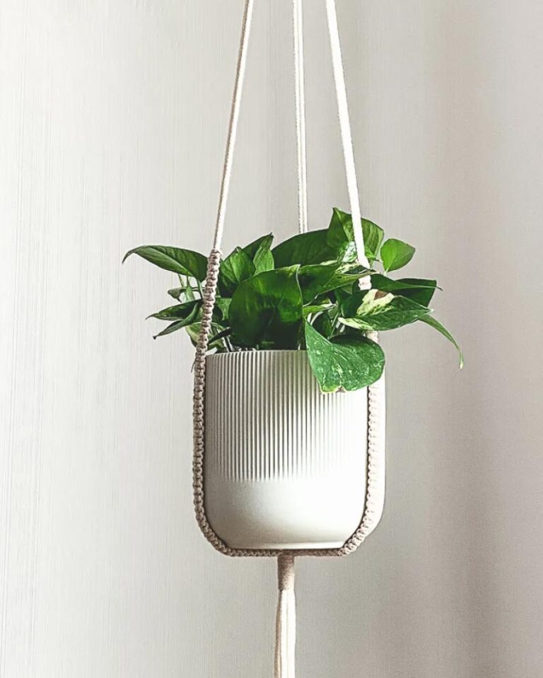 32 Easy Macramé Plant Hanger Patterns • Made From Yarn