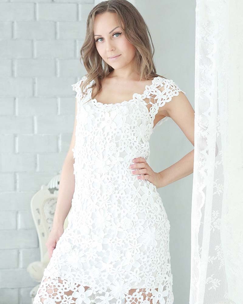 15 Beautiful Crochet Wedding Dress Patterns • Made From Yarn