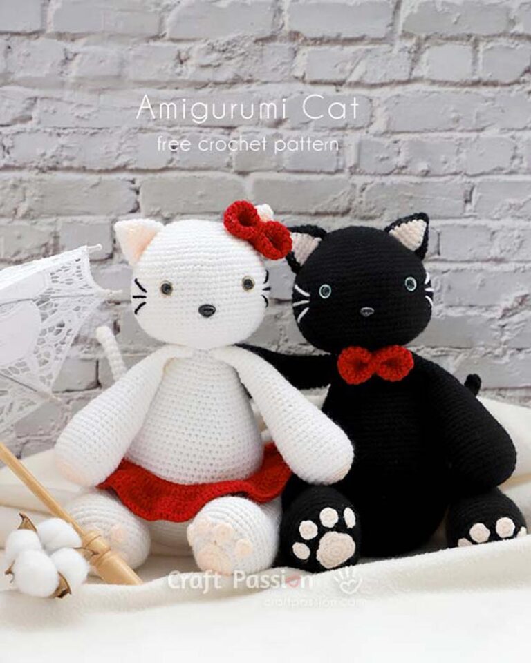 43 Free Amigurumi and Crochet Cat Patterns • Made From Yarn