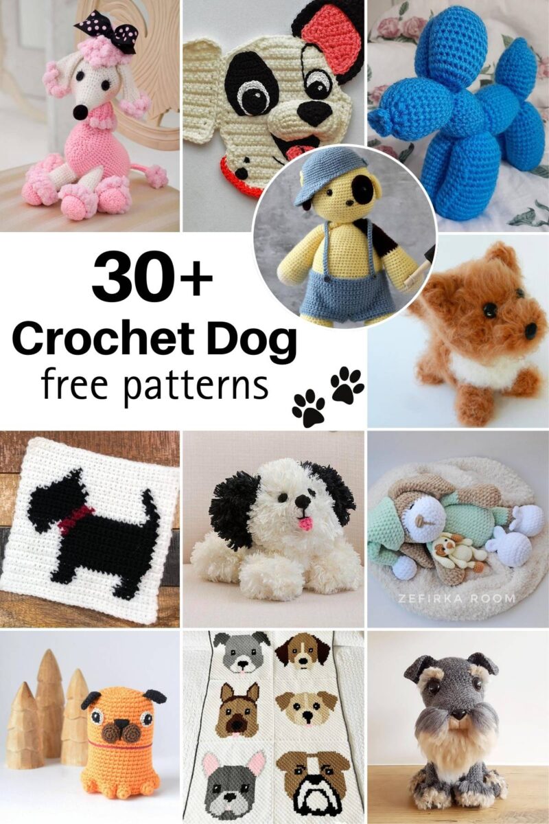 37 Cutest and Free Crochet Dog Patterns • Made From Yarn