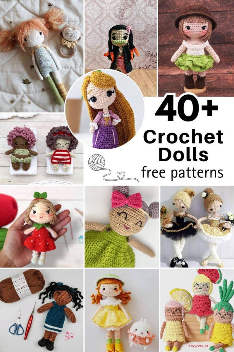 41 Must-Have Free Crochet Doll Patterns • Made From Yarn