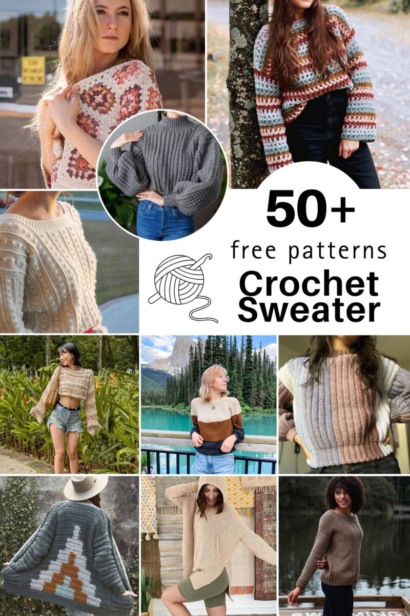 53 Free Crochet Sweater Patterns • Made From Yarn