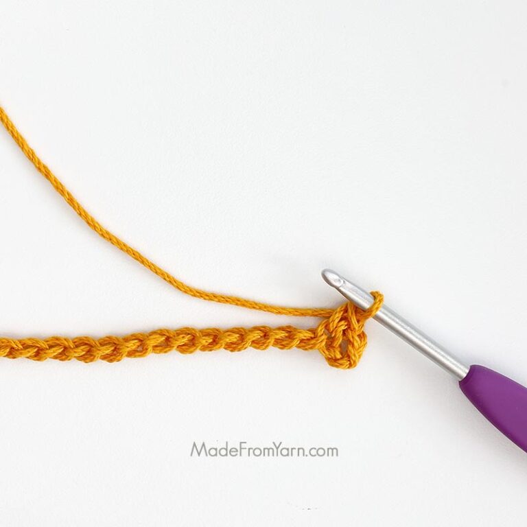 How To Crochet Moss Stitch (Linen Stitch) • Made From Yarn