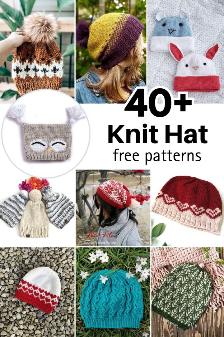47 Must-Have Free Knit Hat Patterns • Made From Yarn