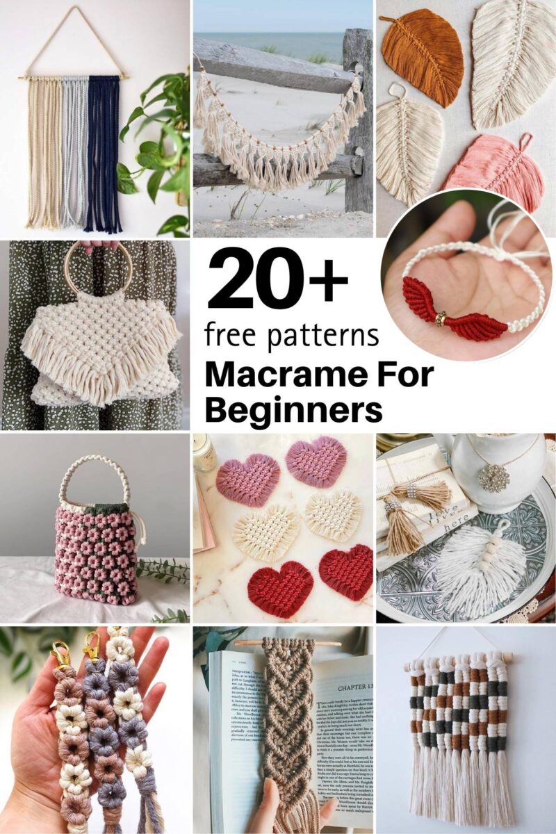 Macramé For Beginners: 25 Easy Projects • Made From Yarn