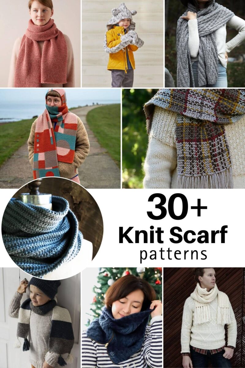 38 Gorgeous Scarf Knitting Patterns For All • Made From Yarn