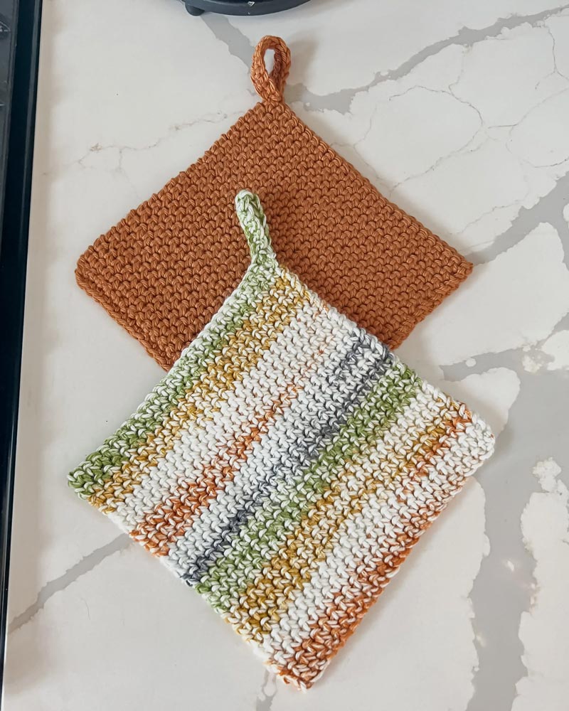 34 Creative Free Crochet Potholder Patterns • Made From Yarn