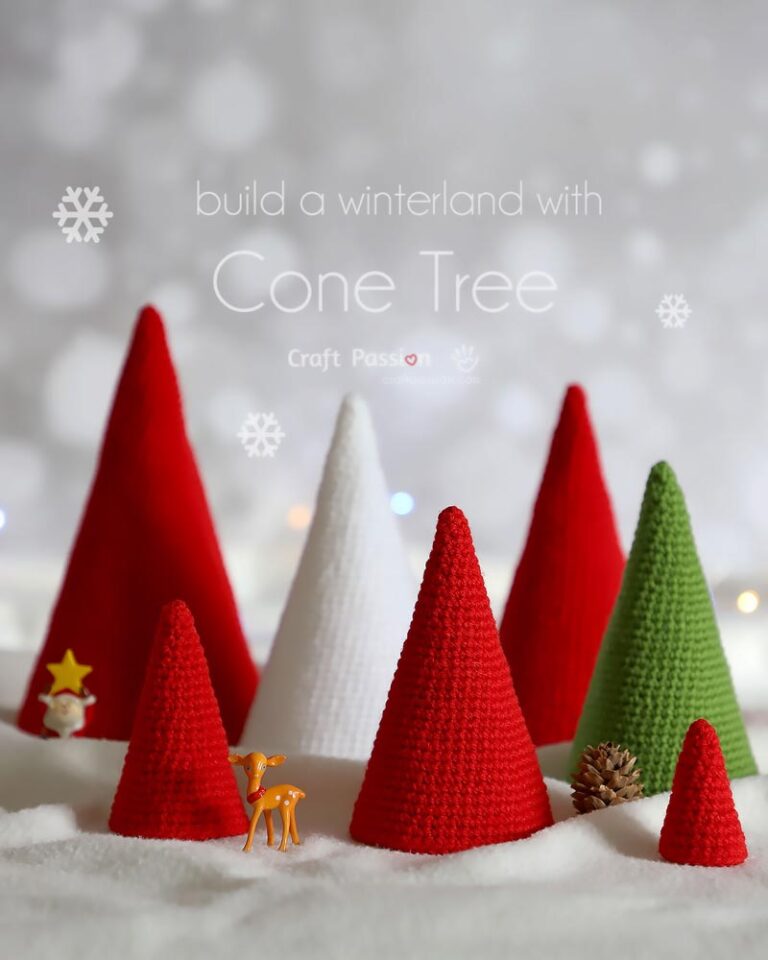 28 Free Crochet Christmas Tree Patterns • Made From Yarn