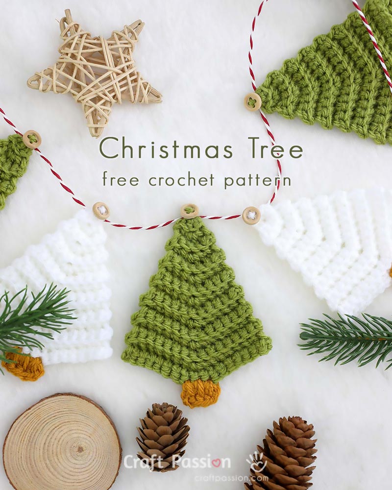 28 Free Crochet Christmas Tree Patterns • Made From Yarn