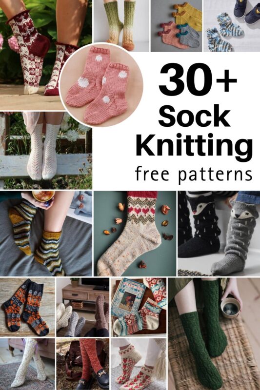 34 Free And Cozy Sock Knitting Patterns • Made From Yarn