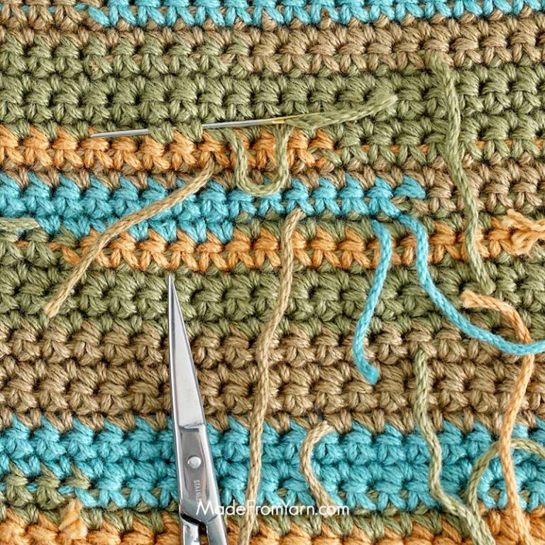 How to Change Colors in Crochet • Made From Yarn