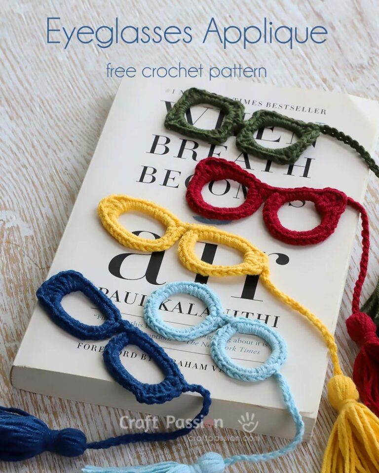 34 Easy Patterns For Crochet Bookmark • Made From Yarn