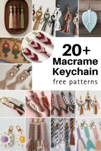 22 Creative Macrame Keychain Projects • Made From Yarn