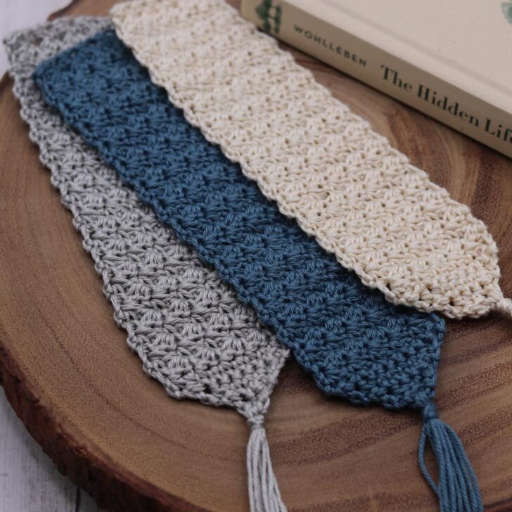 34 Easy Patterns For Crochet Bookmark • Made From Yarn