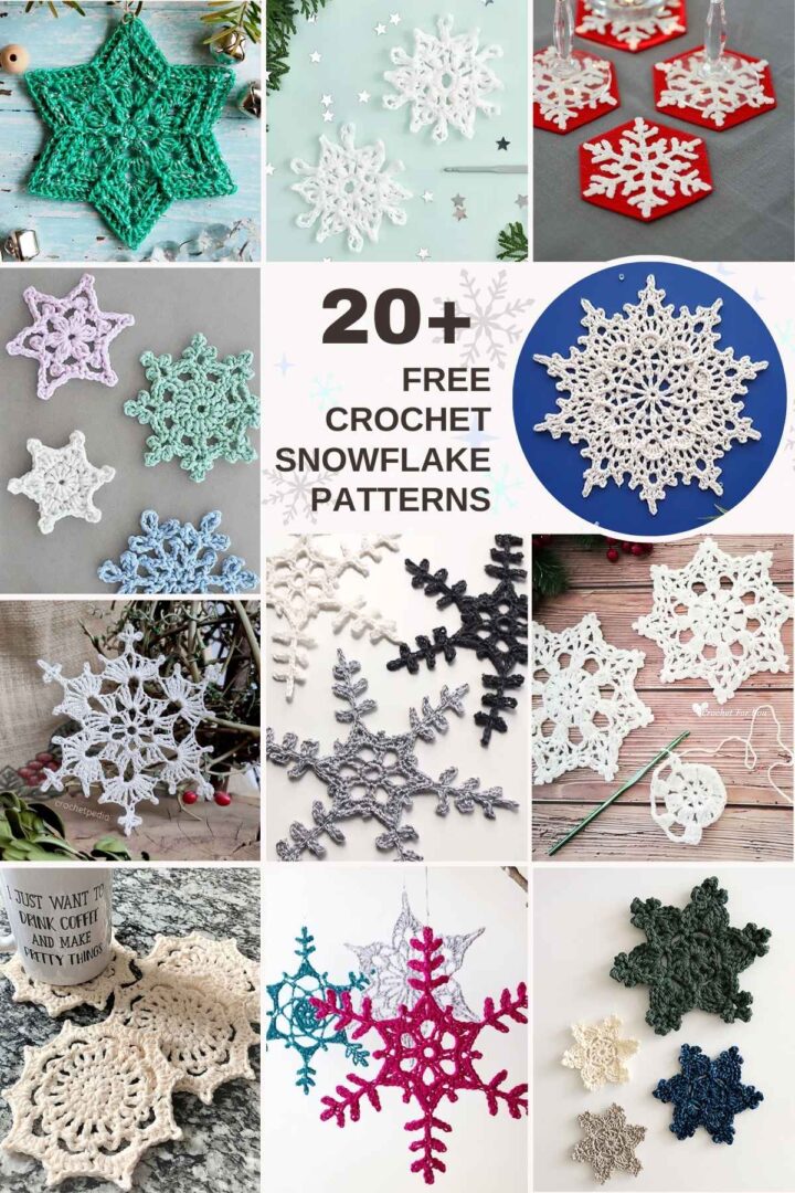 21 Free Crochet Snowflake Patterns • Made From Yarn