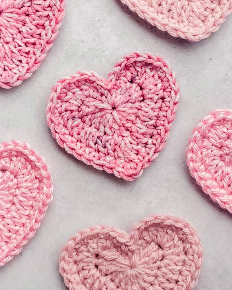 34 Free Crochet Heart Patterns For Valentines • Made From Yarn